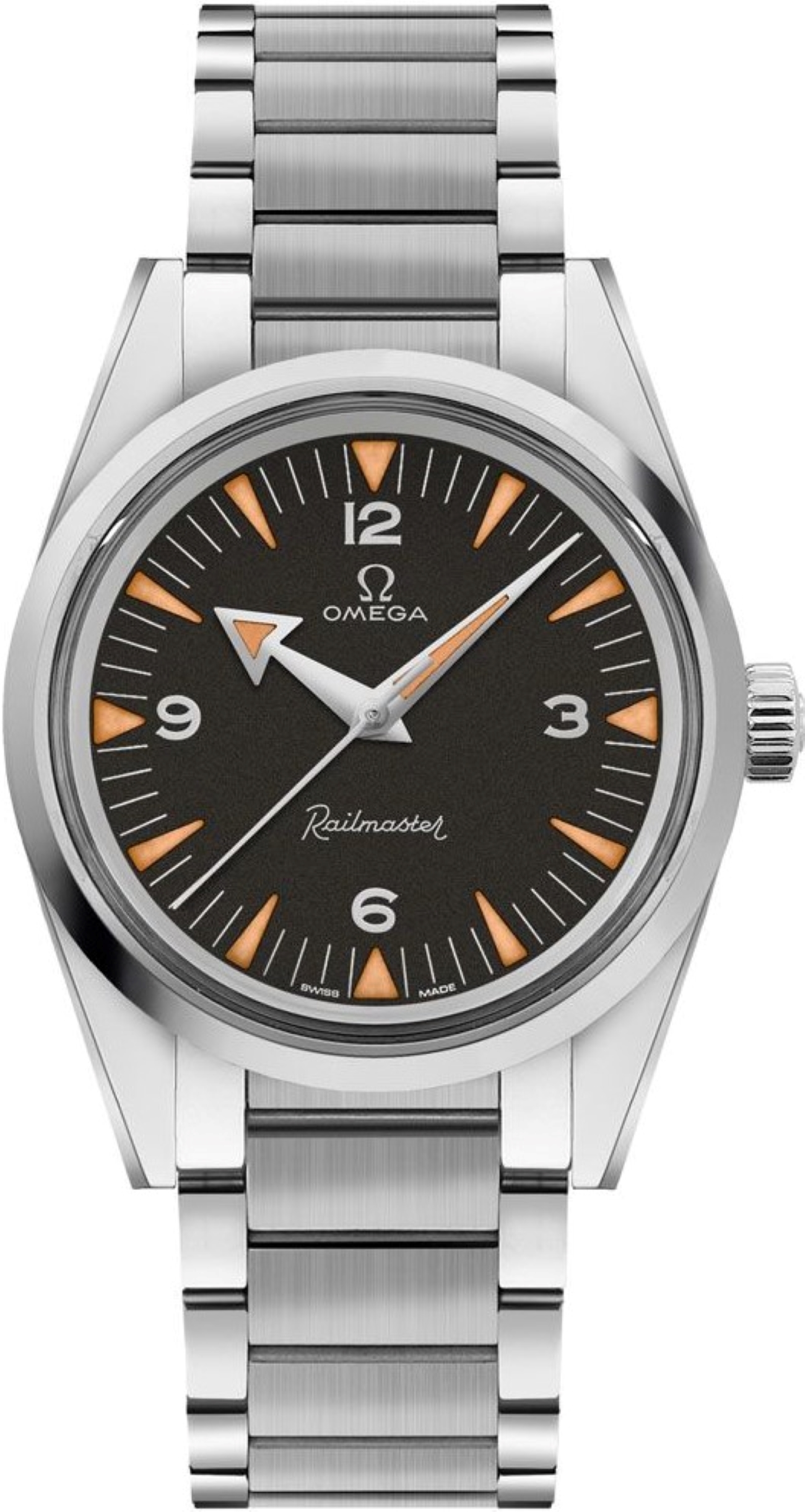 OMEGA SEAMASTER RAILMASTER 38MM STEEL AUTOMATIC REF: 22010382001002